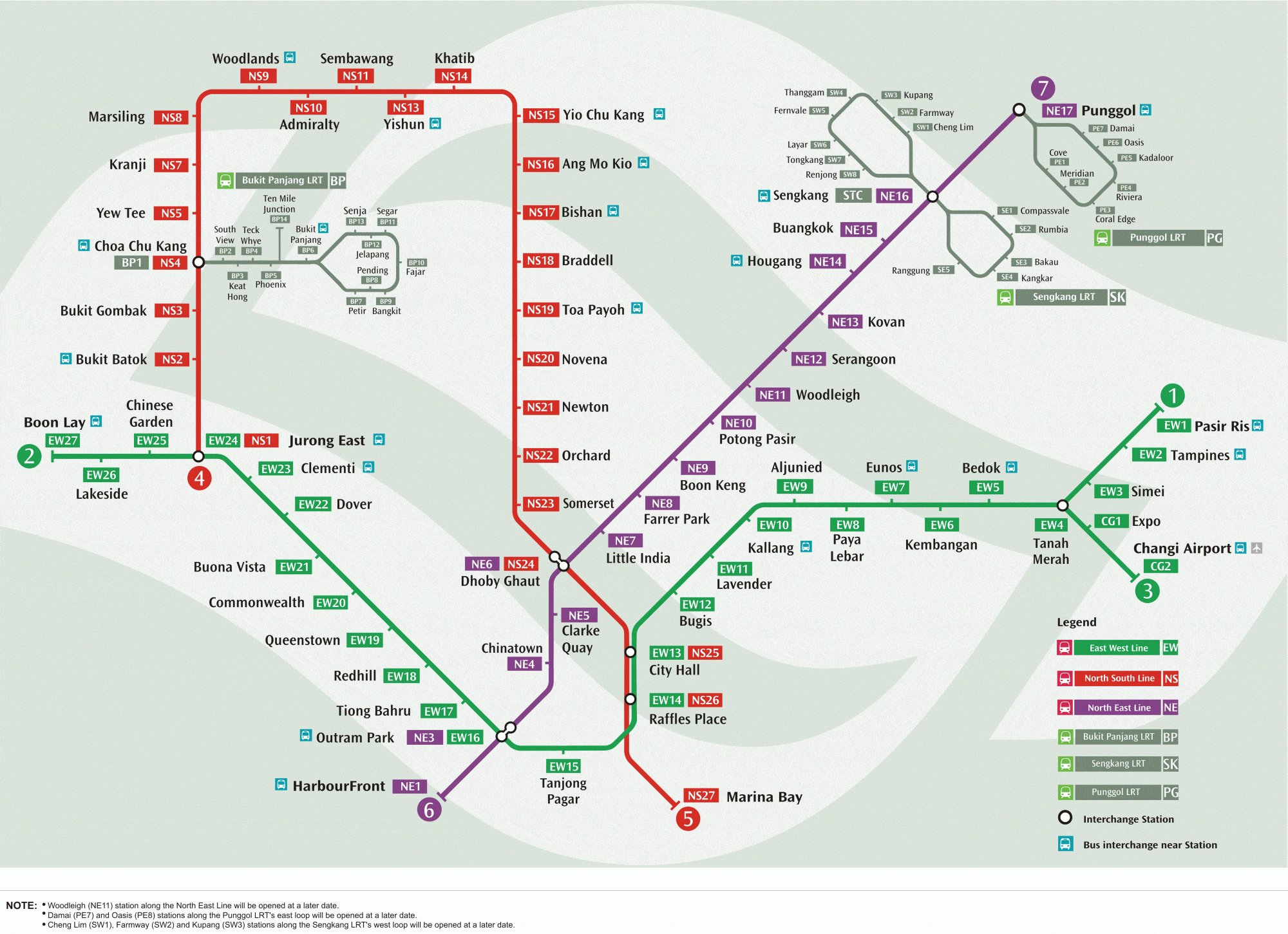 MRT Map (2006) - MRT Map of Singapore