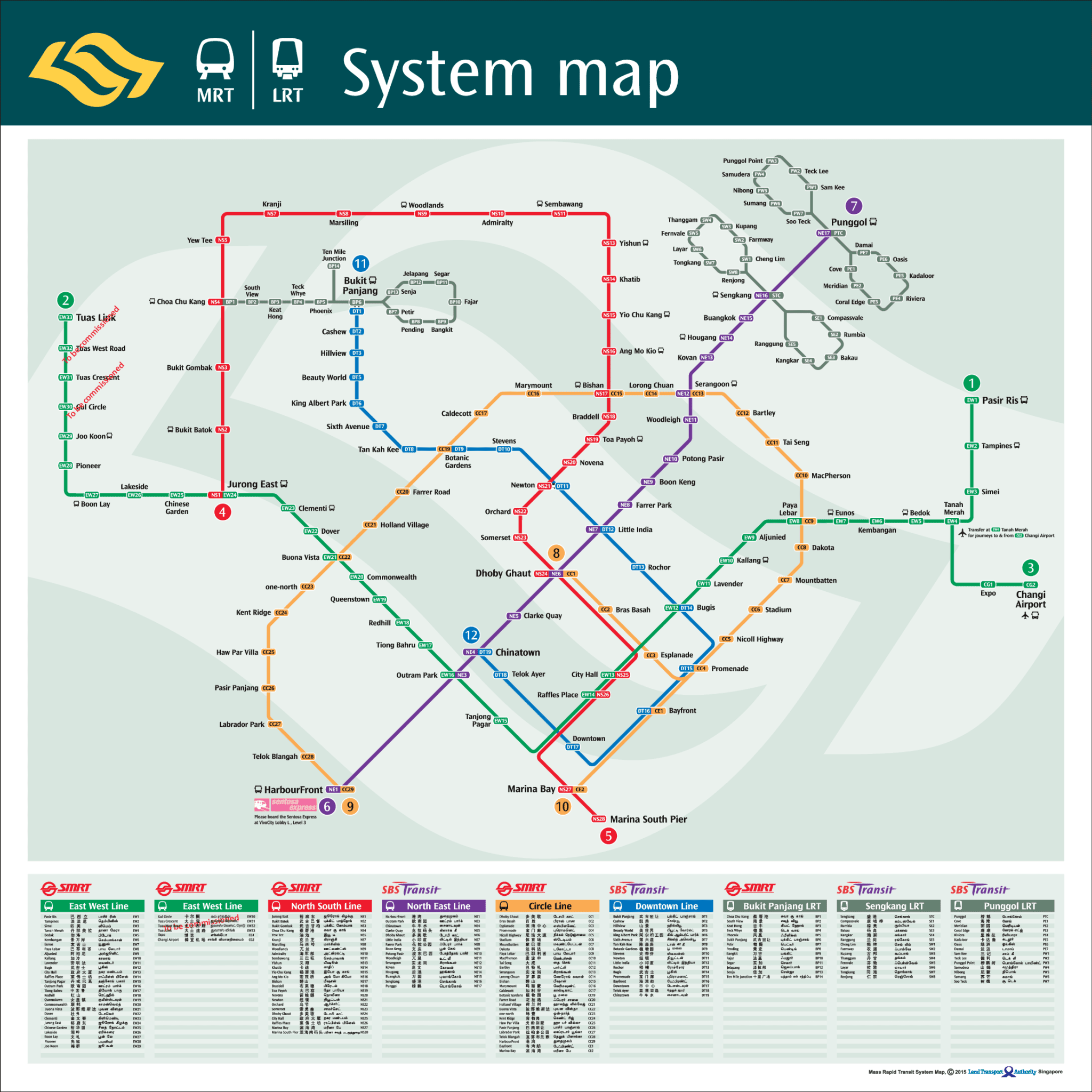 MRT Map Singapore